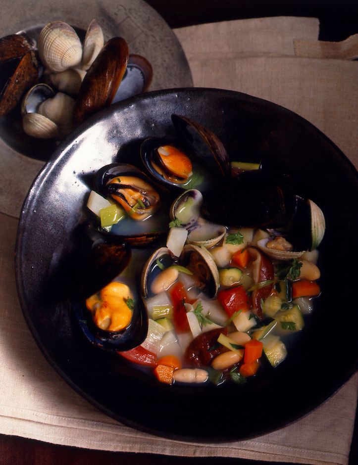 Sautéed vegetables with beans, clams, and herbs from Simple to ...