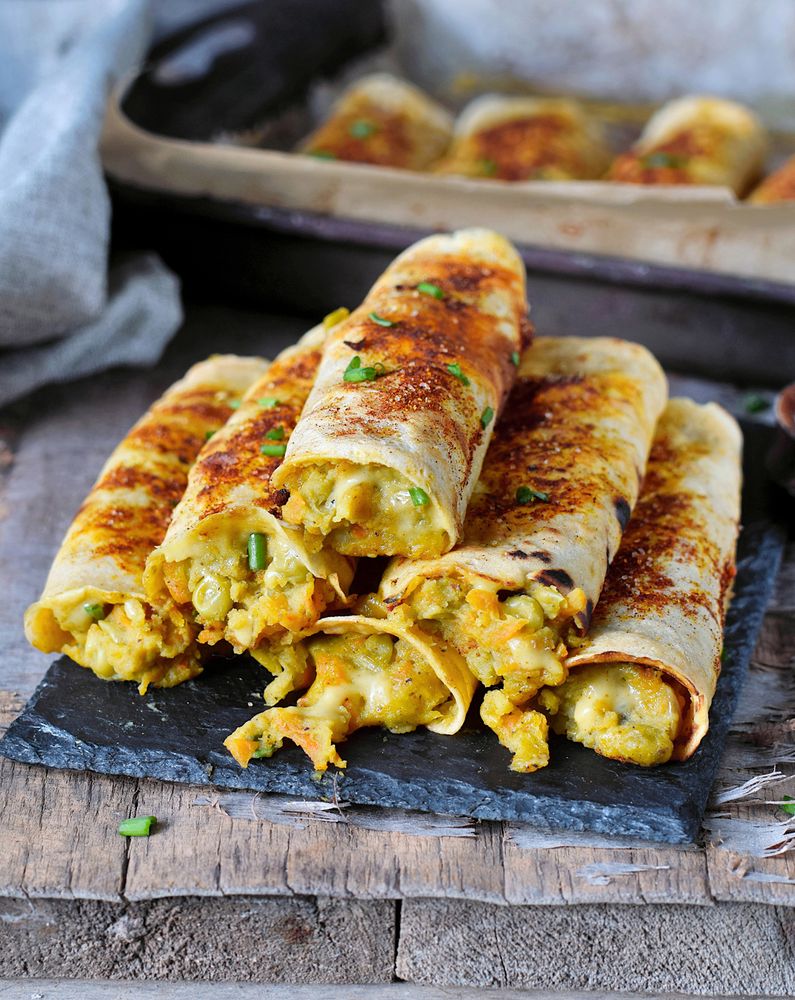 Vegetable Taquitos from Simple and Delicious Vegan by Michaela Vais