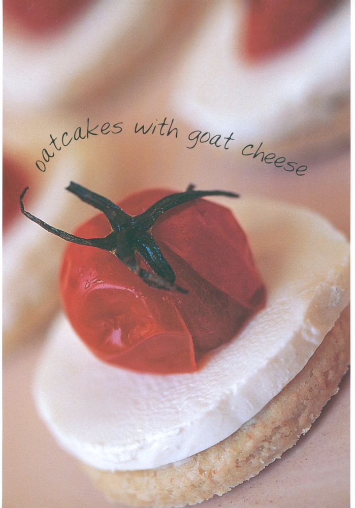 Oatcakes with Goat Cheese from Simple Food by Jill Dupleix