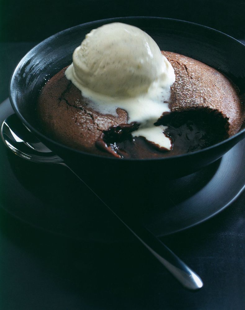 Warm rich chocolate pudding from Simple to Sensational by Jun Tanaka