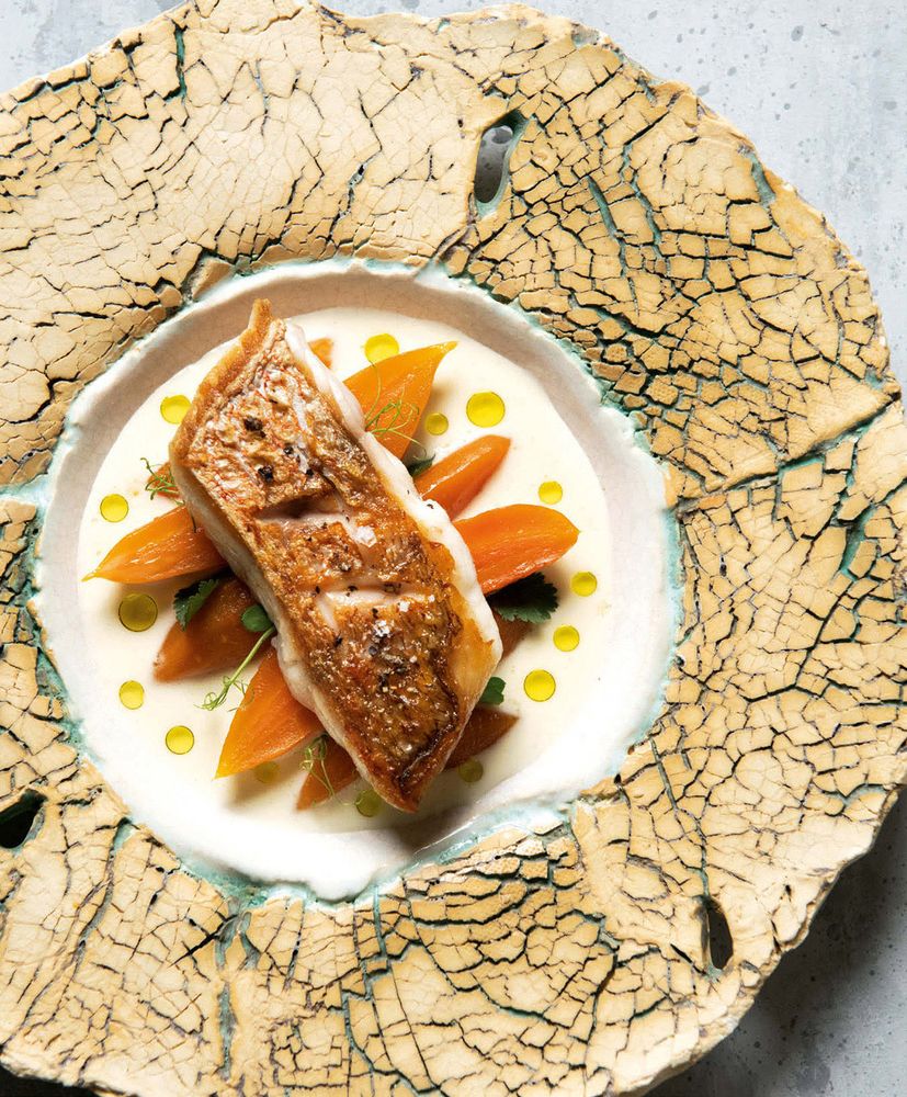 American Red Snapper with Carrot Confit and Cumin from Gabriel Kreuther ...