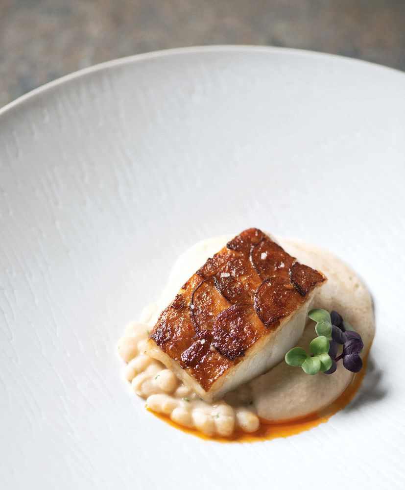 Chorizo-Crusted Cod with White Bean Puree from Gabriel Kreuther: The ...