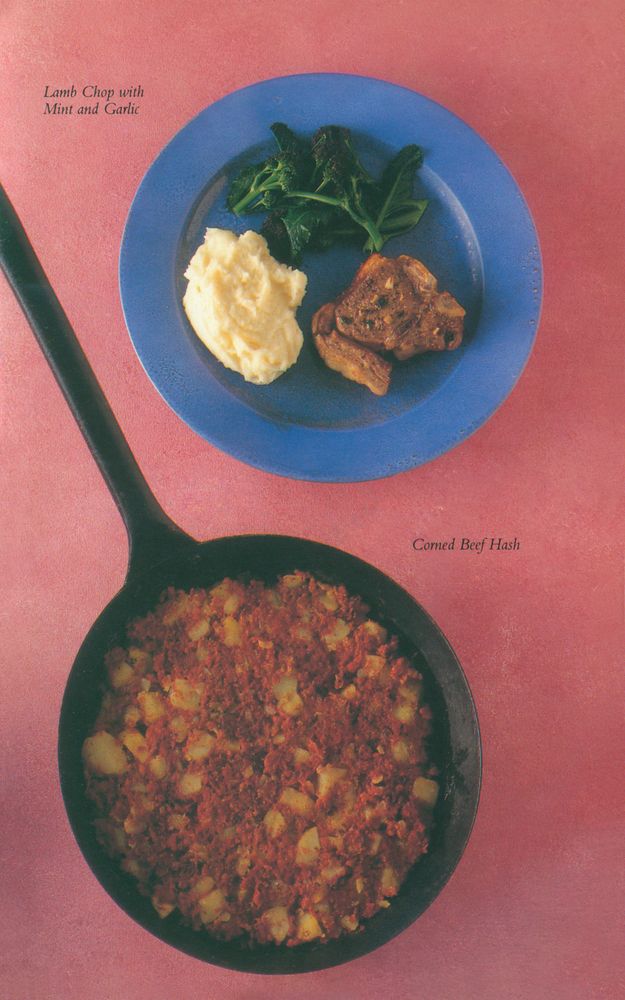 Lamb Chop with Mint and Garlic from Students' Cookbook by Sophie Grigson