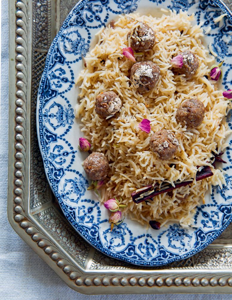 Beef meatball pulao from Summers Under the Tamarind Tree: Recipes and ...