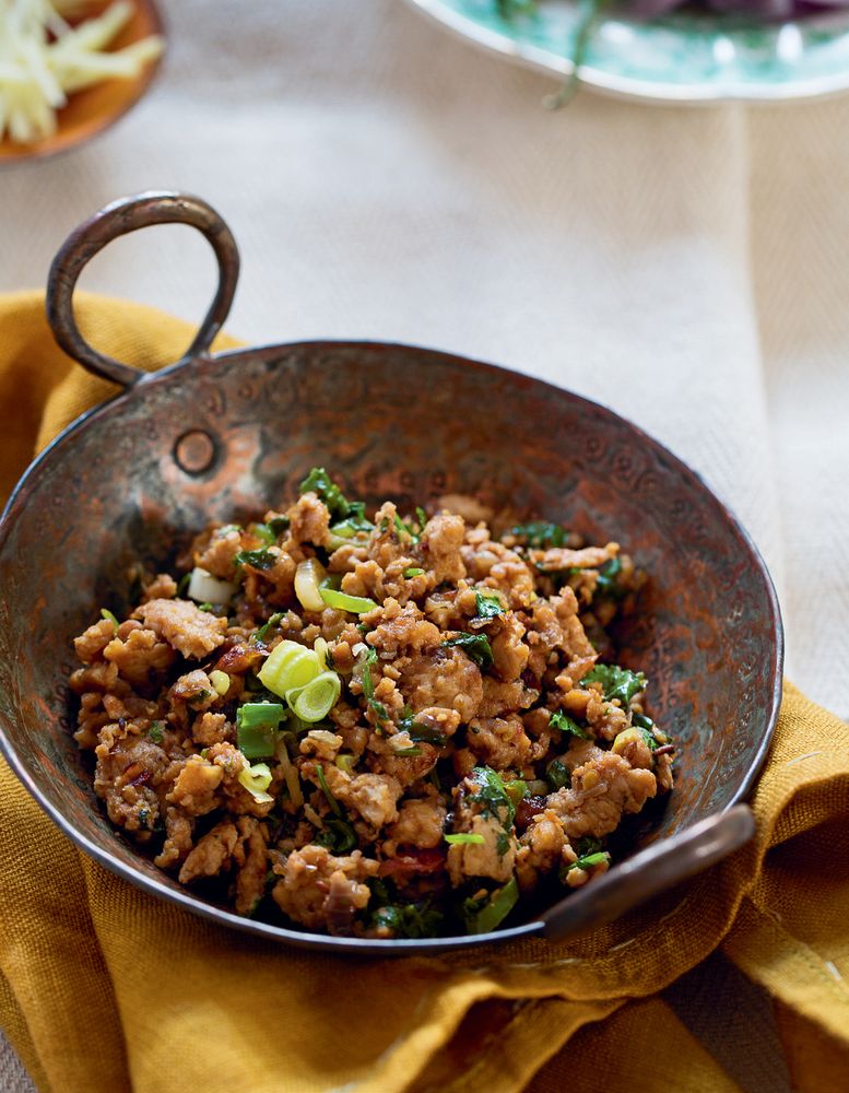 Hara masala turkey keema from Summers Under the Tamarind Tree: Recipes ...