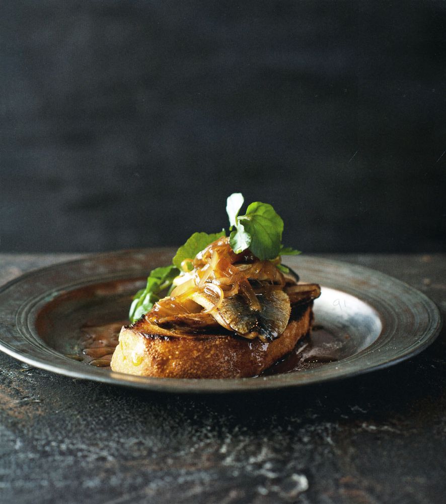 Sardines & Soured Onions on Toast from Sydney Seafood School Cookbook ...