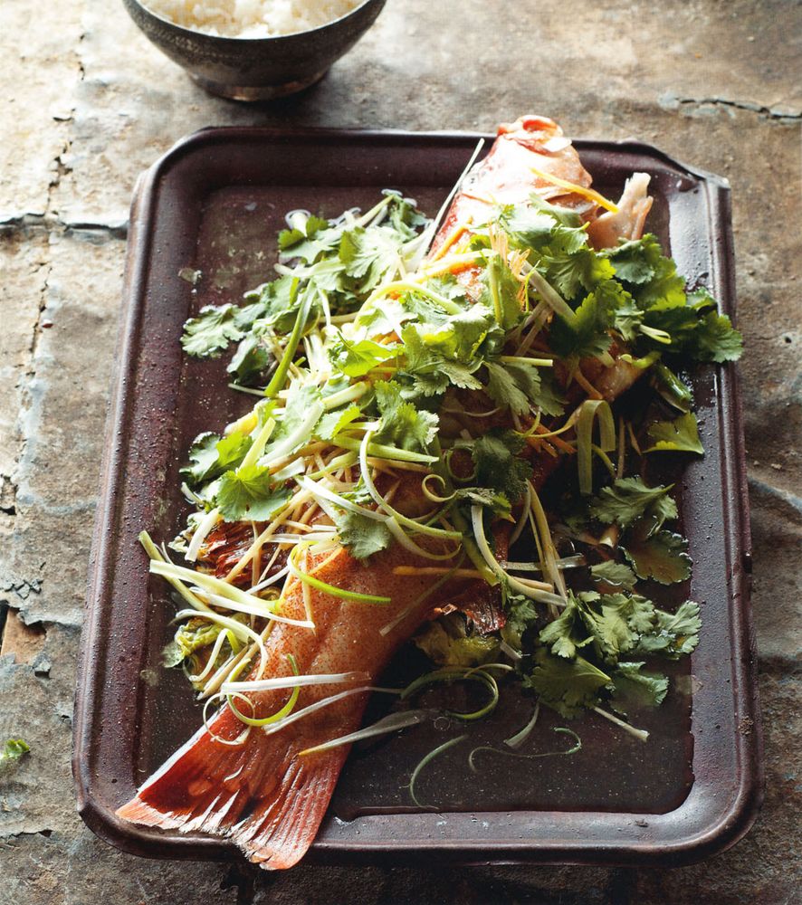 Steamed Whole Coral Trout with Ginger & Spring Onions from Sydney ...