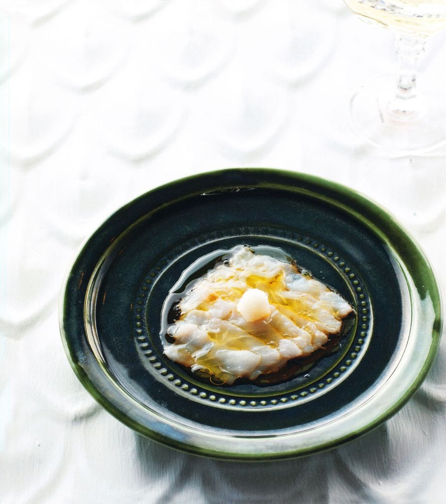 Crudo of Leatherjacket from Sydney Seafood School Cookbook by Tetsuya ...