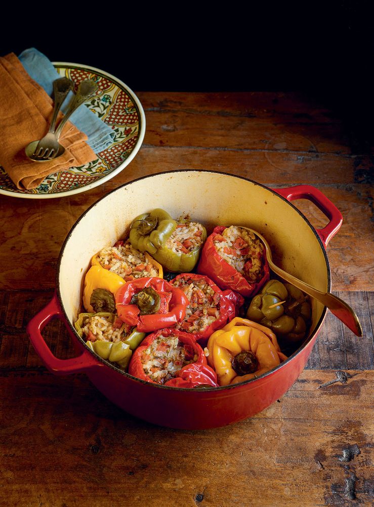 Two ways with stuffed bell peppers from Pomegranates & Artichokes ...