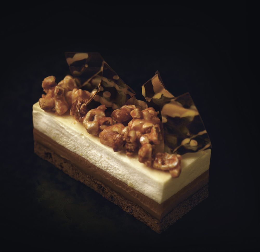 Caramel Popcorn Bar from Patisserie Perfection by Sarah Barber