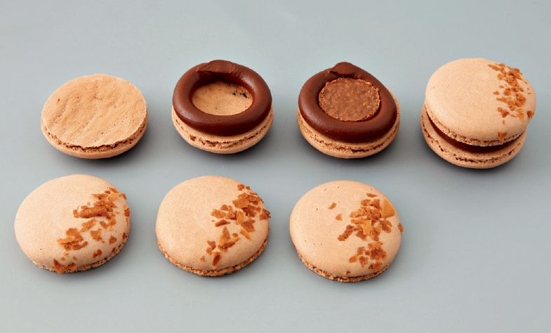 Milk Chocolate & Piedmont Hazelnut Macaron with milk chocolate ganache ...
