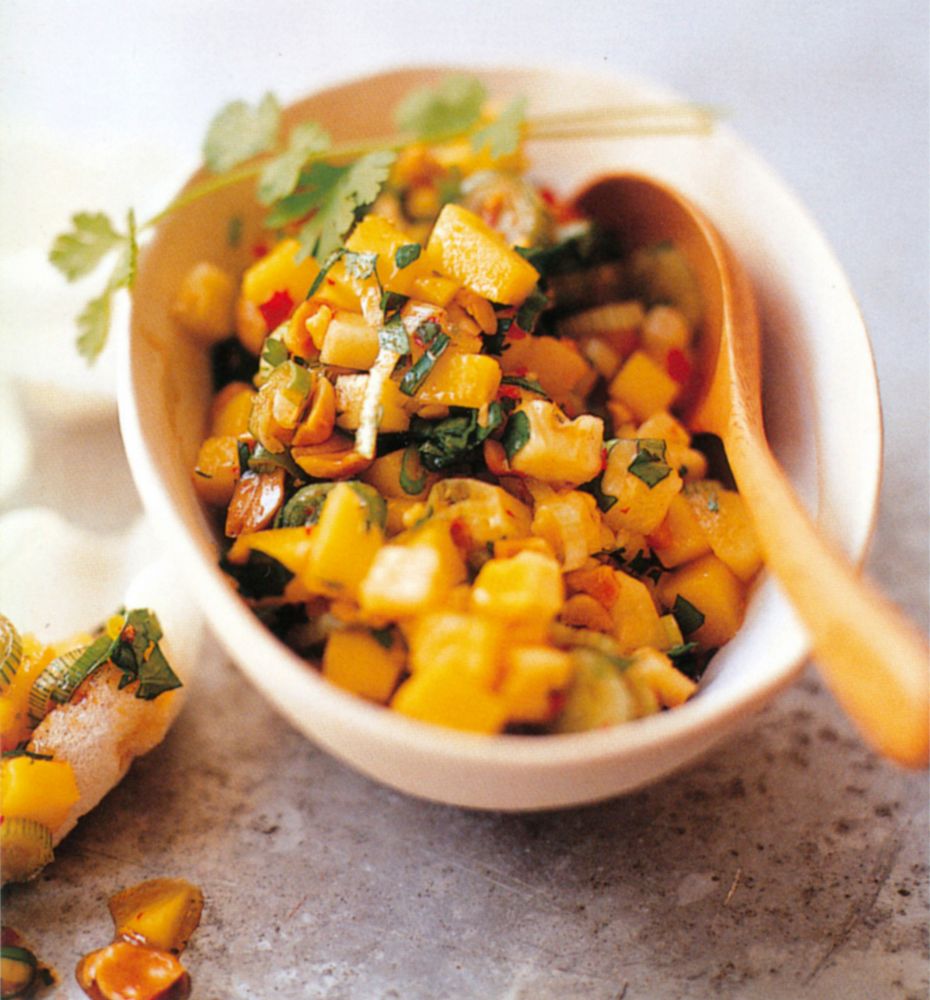 Spice Islands Fruit Salsa with Peanuts from Paul Gayler's Sauce Book by Paul Gayler