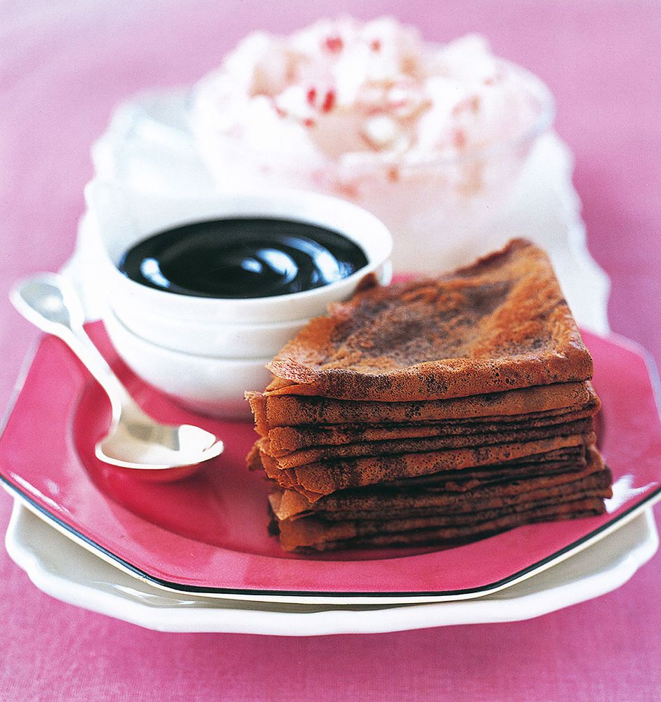 Chocolate Crepes with Peppermint Ice Cream from A Passion for Ice Cream ...