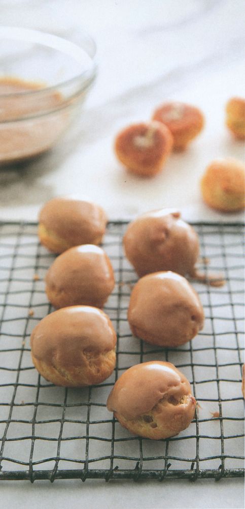Coffee Filled & Iced Cream Puffs from Pastry Perfection by Nick Malgieri