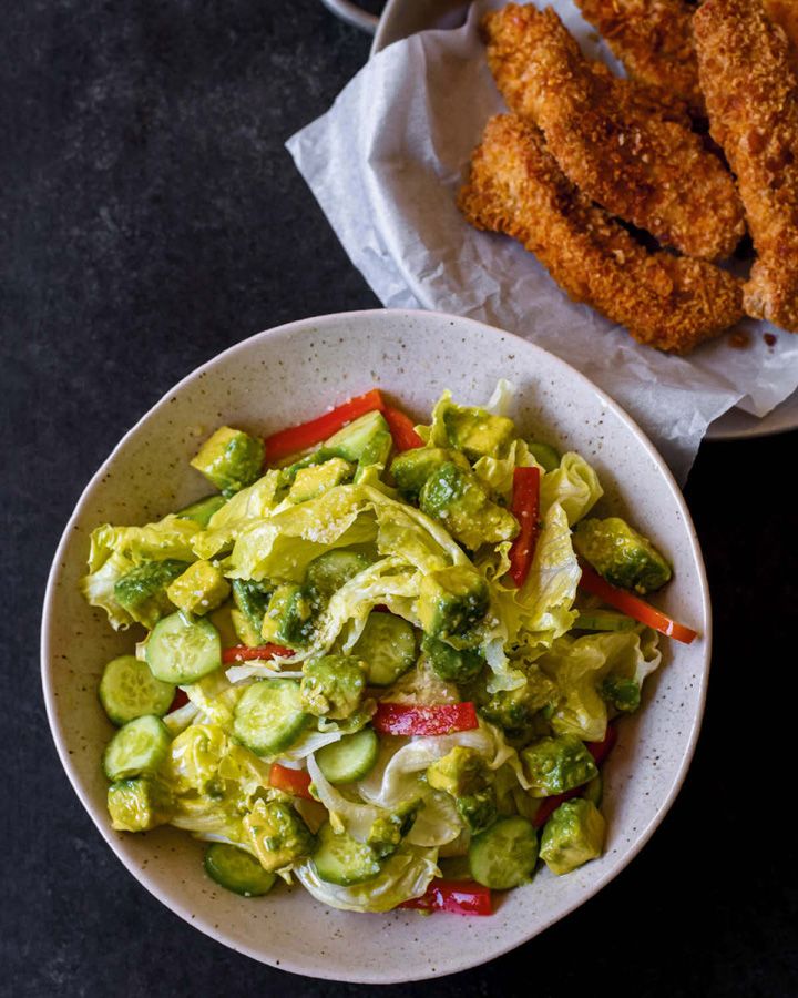 Chicken Finger Salad from Peace, Love, and Pasta: Simple and Elegant ...