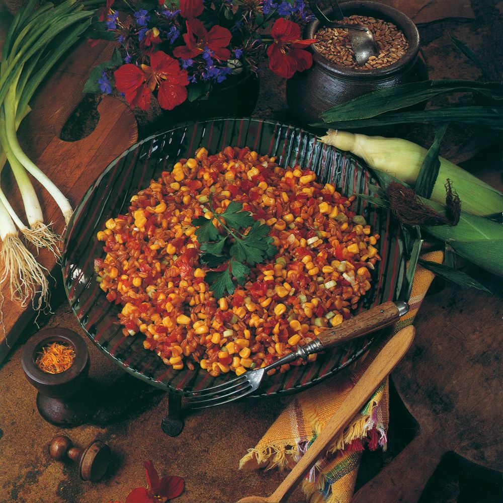 Saffron-Flavored Spelt Salad with Corn from Pennsylvania Dutch Country ...