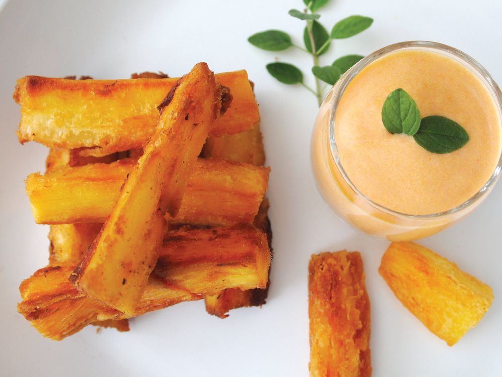 Fried Yucca Sticks with Fiery Rocoto Sauce from Peruvian Kitchen by ...