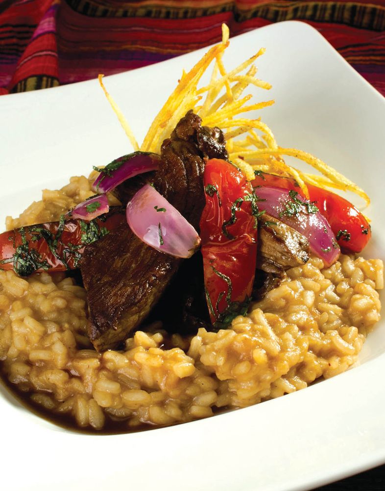 Risotto with Lomo Saltado from The Peruvian Kitchen by Morena Cuadra