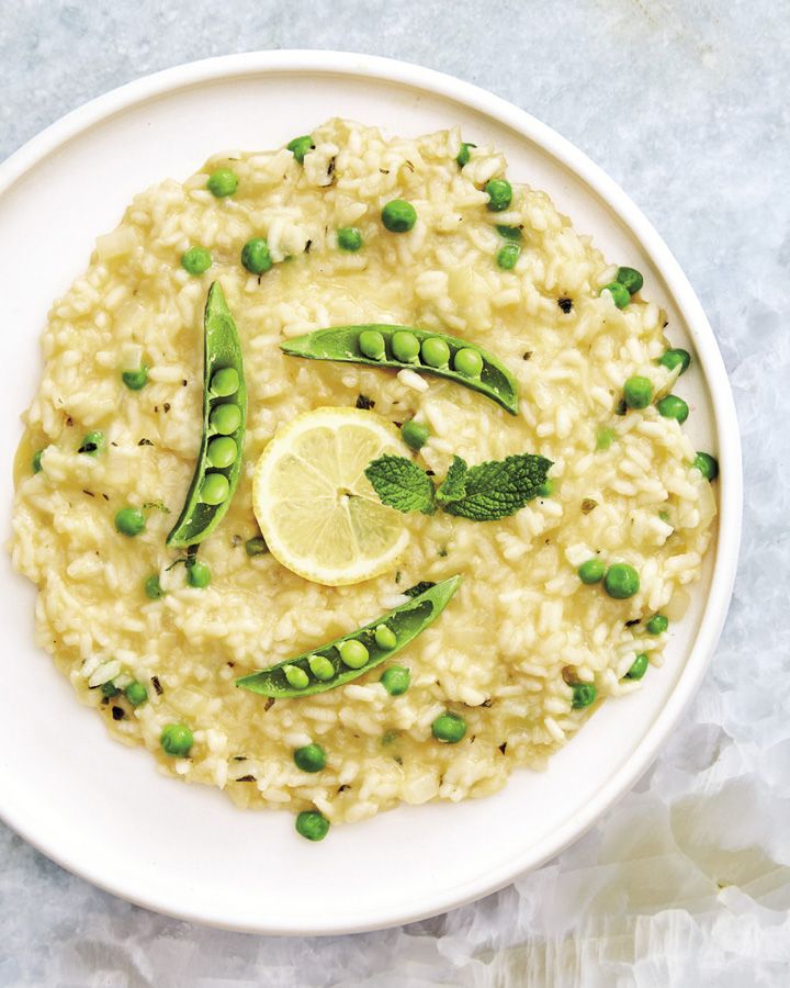 Lemon-Pea Risotto with Mint from Pescan: A Feel Good Cookbook by Abbie ...