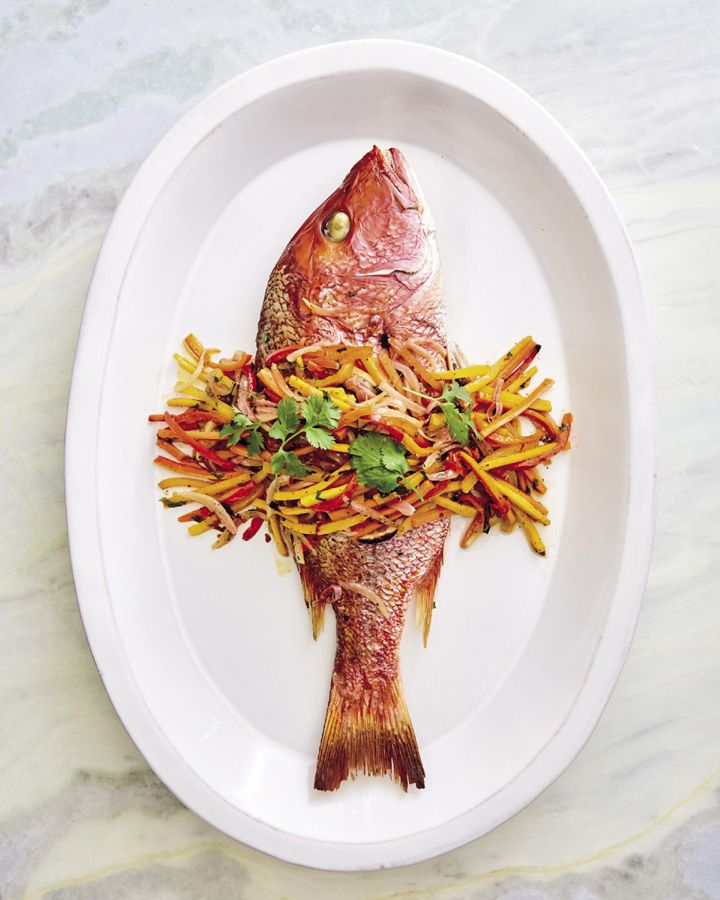 Island-Style Whole-Roasted Fish with Pickled Vegetables from Pescan: A ...