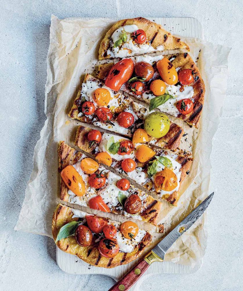 Pesto, Cherry Tomato & Mozzarella Pizza from Williams Sonoma Pizza by ...