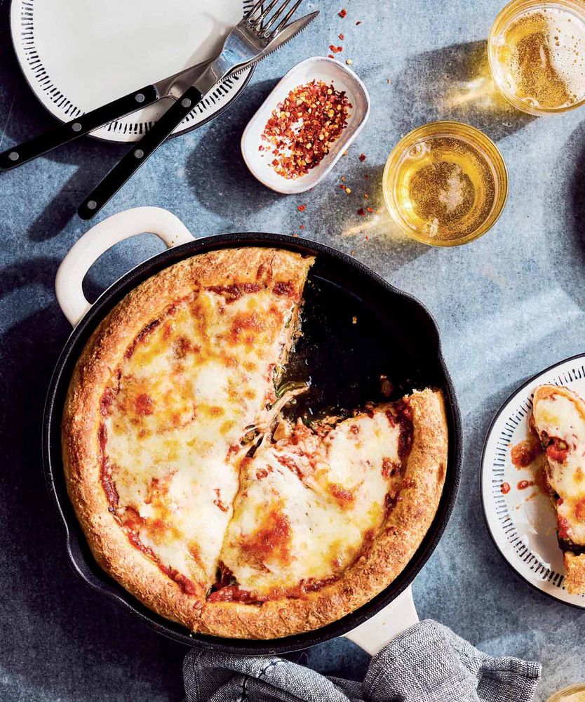 Deep Dish Double Meat Pizza from Williams Sonoma Pizza by Williams Sonoma