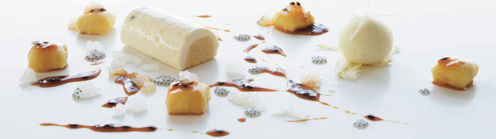 Passionfruit Marshmallow with Roasted Pineapple Chiboust from Pier: A ...