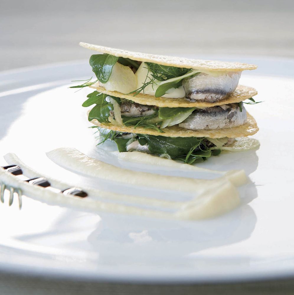 Feuillantine of White Anchovy, Fennel and Potato from Pier: A Unique ...