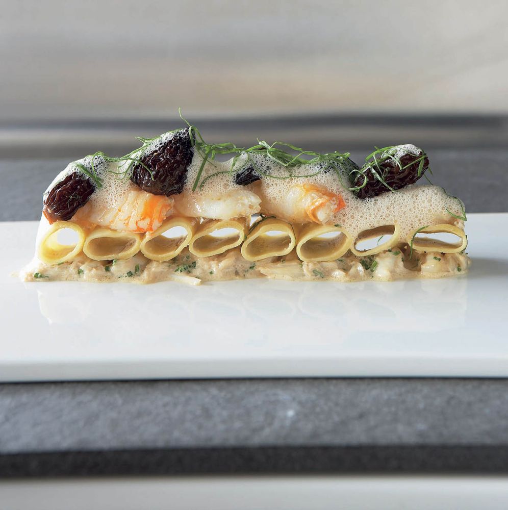 Penne of Spanner Crab – Morels and Sorrel from Pier: A Unique ...