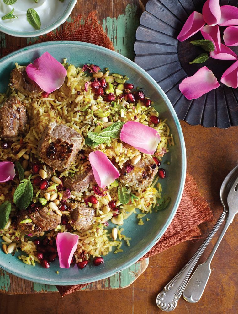 Lebanese rose petal rice from Pimp My Rice: Over 100 inspirational rice ...