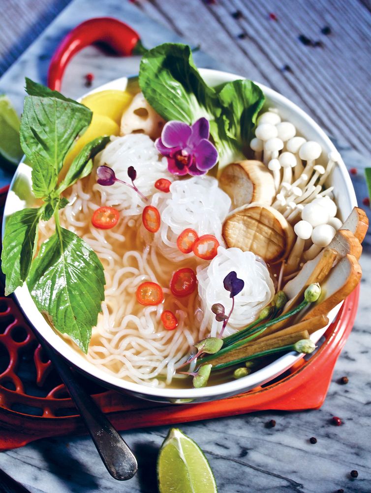 Pho Chay from Plant-Based Gourmet by Suzannah Gerber