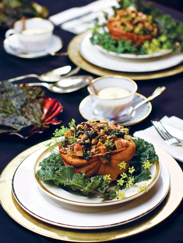 Winter Cornucopia Squash Bowl from Plant-Based Gourmet by Suzannah Gerber