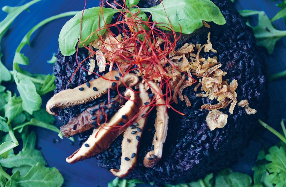 Squid Ink Two Ways from Plant-Based Gourmet by Suzannah Gerber