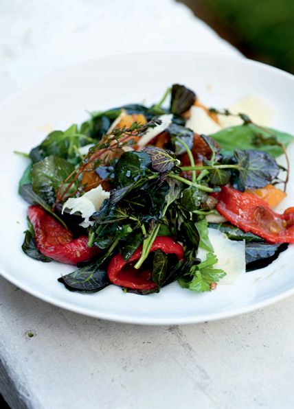 Marinated pepper salad with pecorino from Plenty by Yotam Ottolenghi