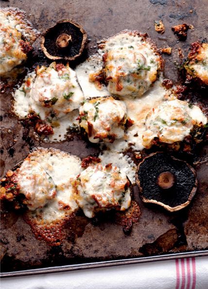 Stuffed portobello with melting Taleggio from Plenty by Yotam Ottolenghi