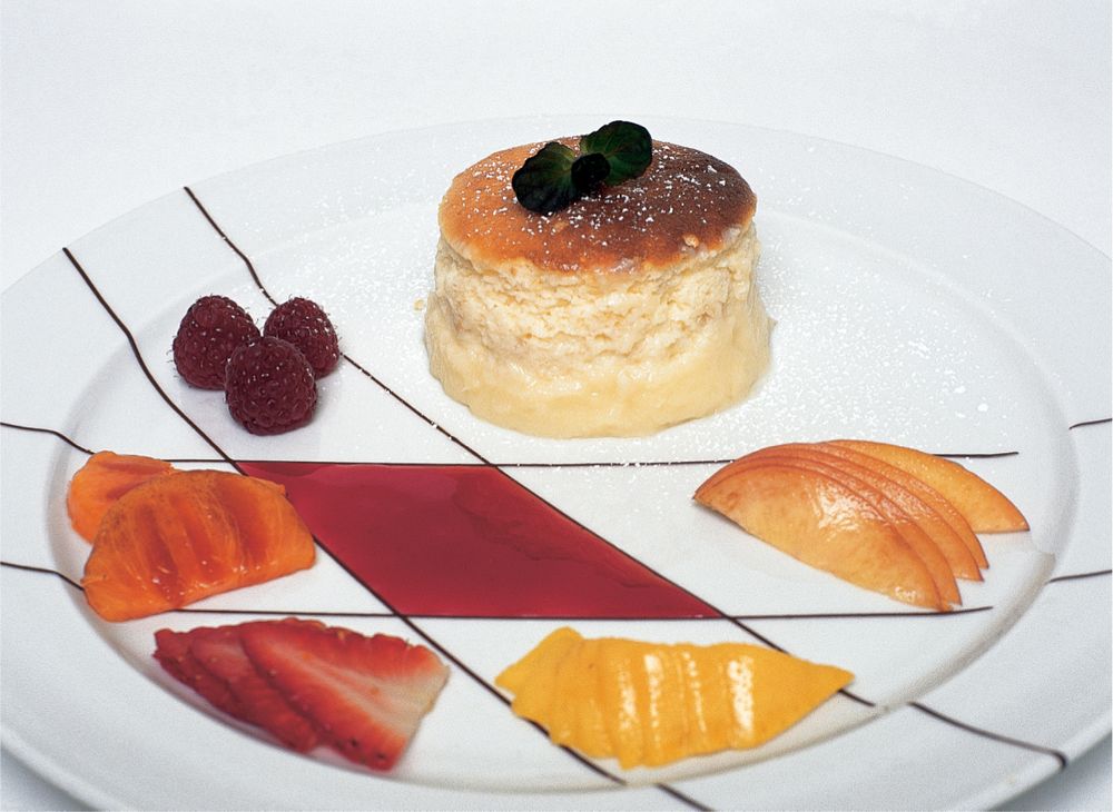 Lemon Pudding Cake from The Professional Pastry Chef by Bo Friberg