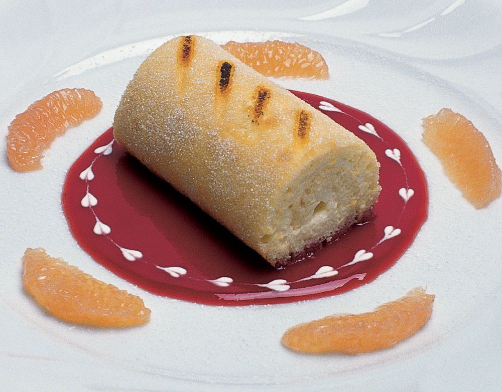 White–Chocolate–Citrus Roulade from The Professional Pastry Chef by Bo ...