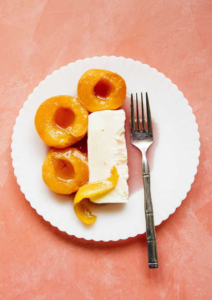 Rosé-Poached Apricots + Earl Grey Semifreddo from Pulp: A Practical ...