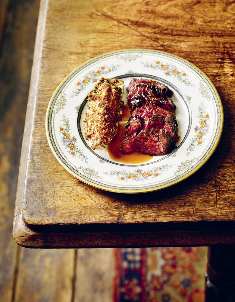Glazed Short Rib, Bone Marrow Potato Purée, Grilled Broccoli and XO ...