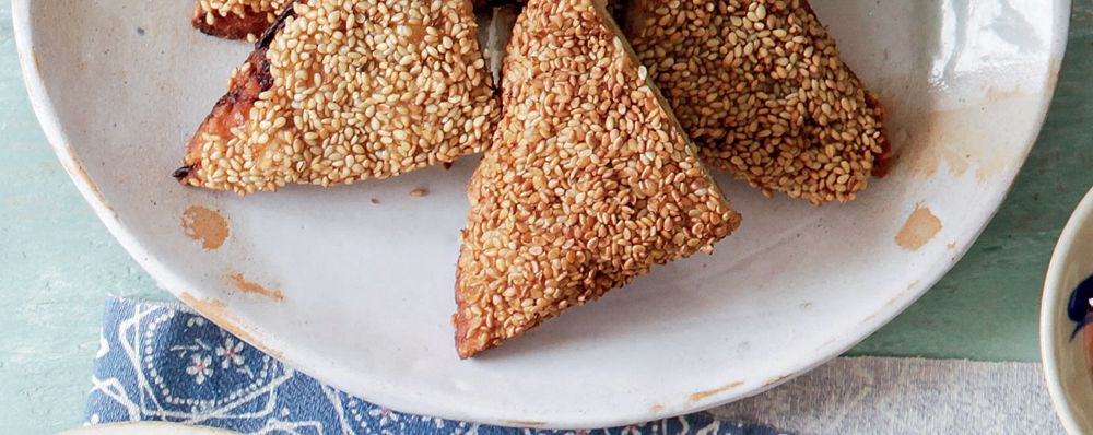 Okonomiyaki Masquerading as Prawn (Shrimp) Toast from Robata: Japanese ...