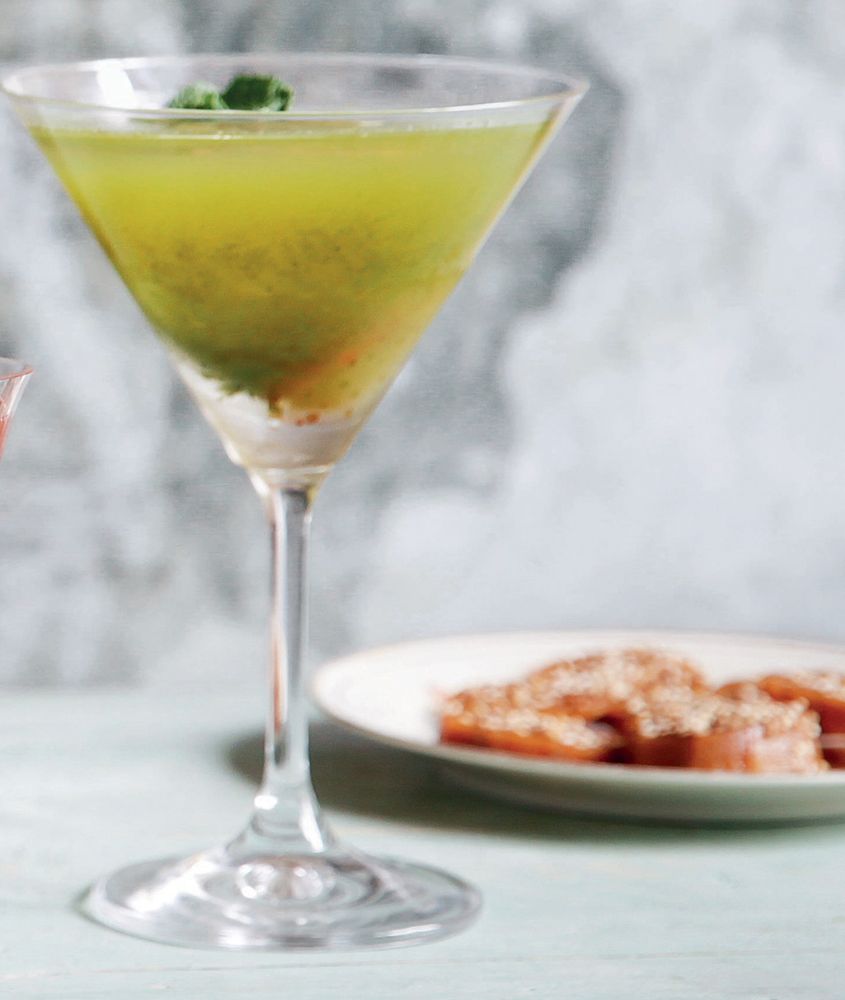 Lotus Blossom Martini with Lotus Root Caramel from Robata: Japanese ...