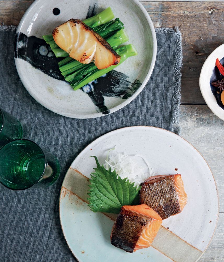 Miso-cured Black Cod, Atlantic Cod and Salmon from Robata: Japanese ...