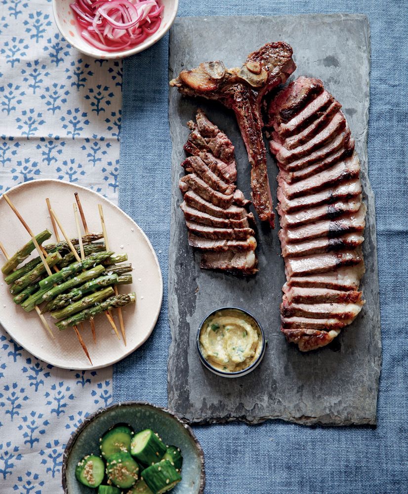 Porterhouse Steak with Uni Butter from Robata: Japanese Home Grilling ...