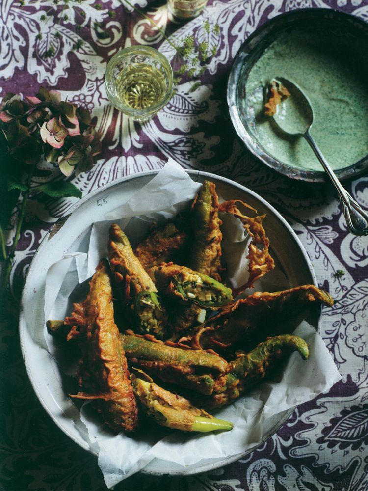 Stuffed chillies from Reza's Indian Spice by Reza Mahammad