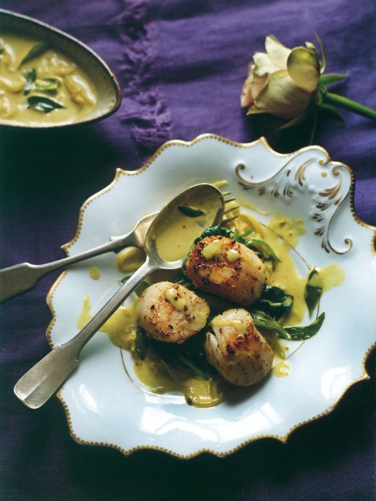 Paupiettes of lemon sole with saffron sauce from Reza's Indian Spice by ...