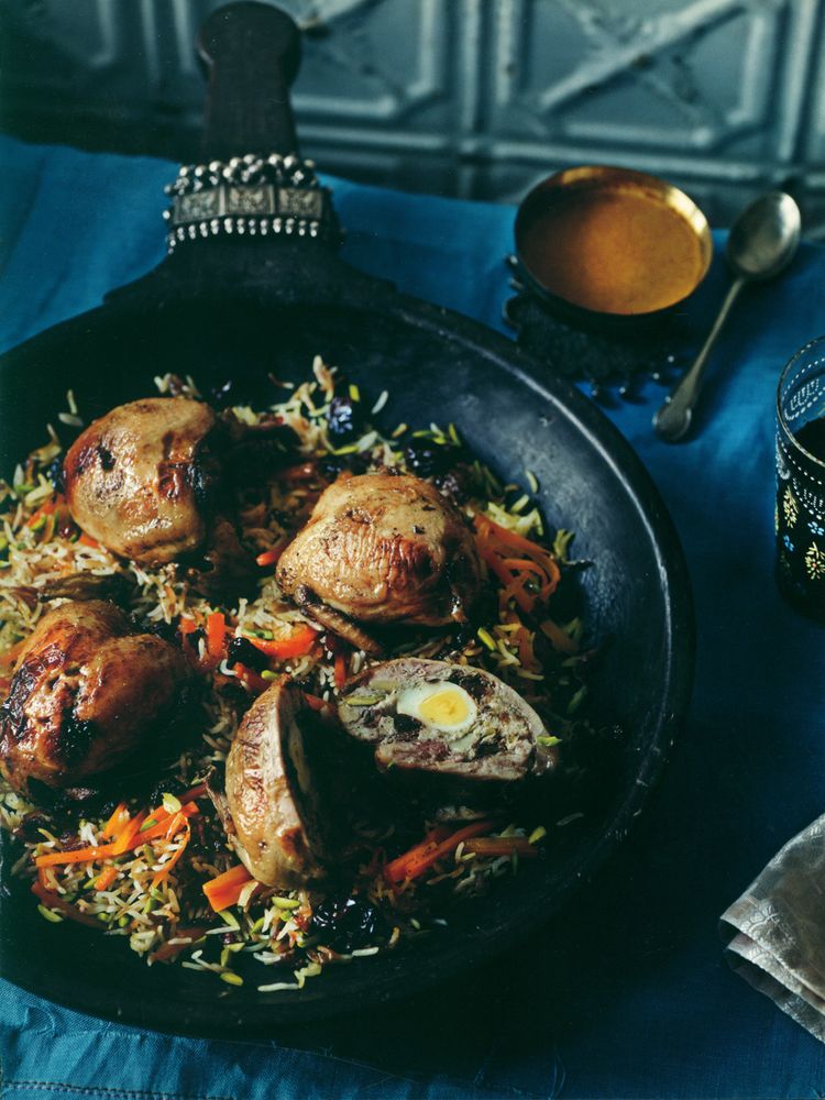 Stuffed quails with creamy sauce from Reza's Indian Spice by Reza Mahammad