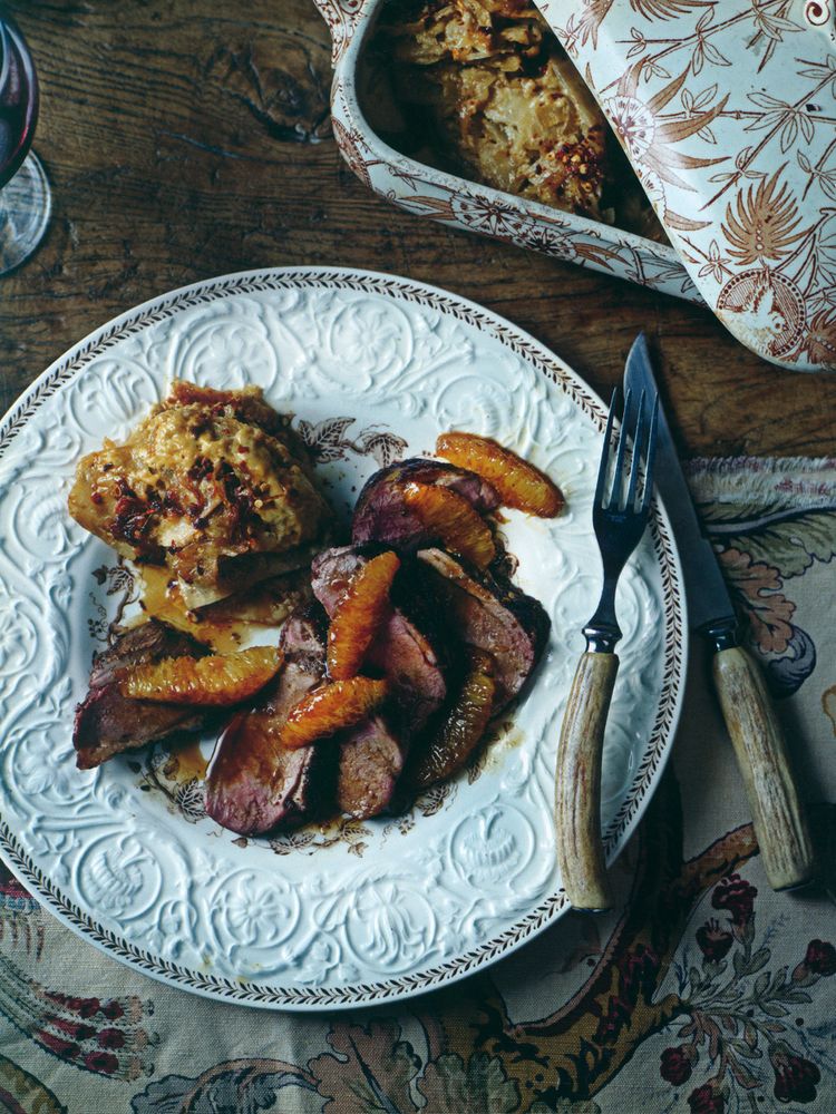 Duck breasts with orange, ginger and cinnamon from Reza's Indian Spice ...