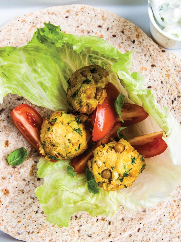 Chickpea Kefte with Potato and Basil from The Real Greek by Tonia Buxton