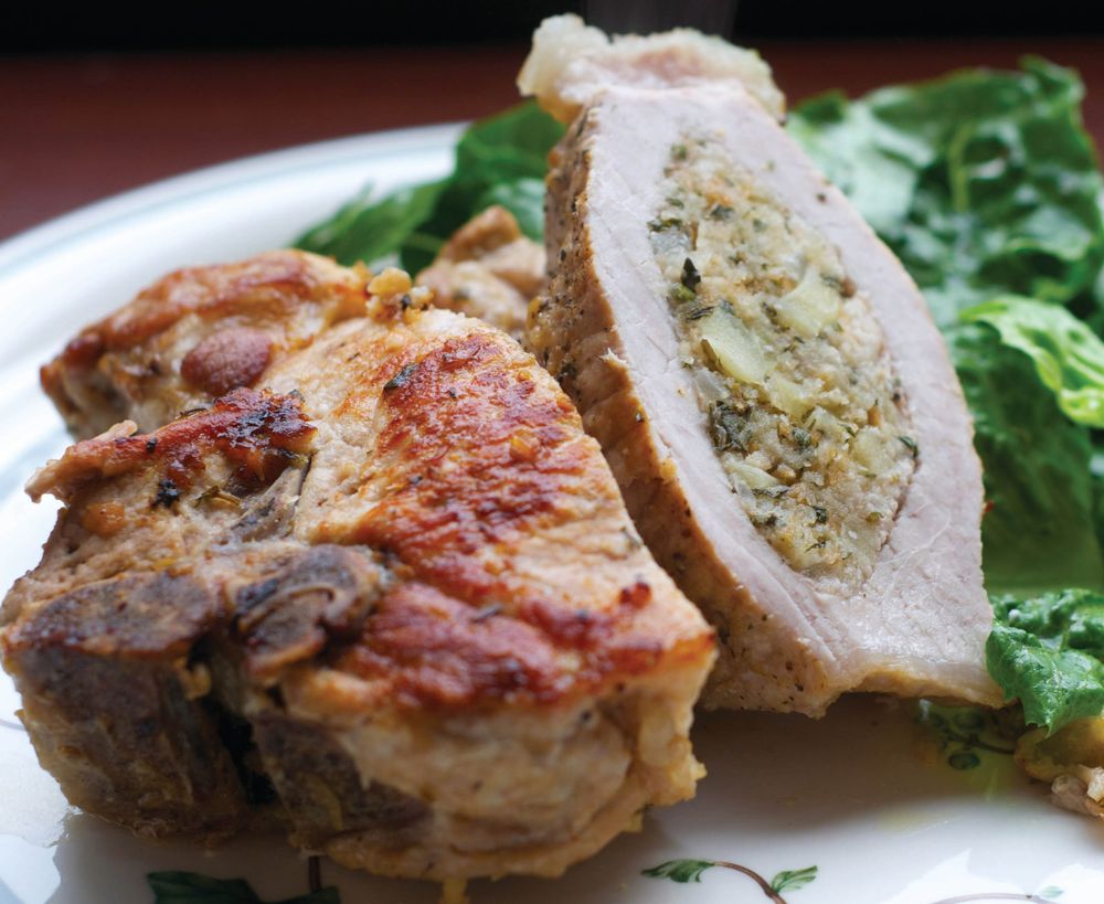 Stuffed Pork Chops from Real Irish Food by David Bowers