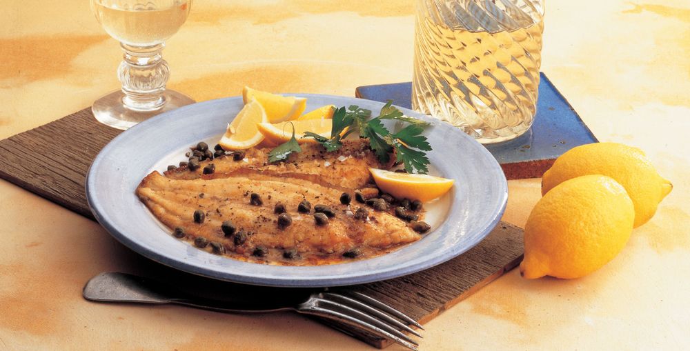 Pan-Fried Sole with Lemon and Capers from Recipes from My Spanish ...